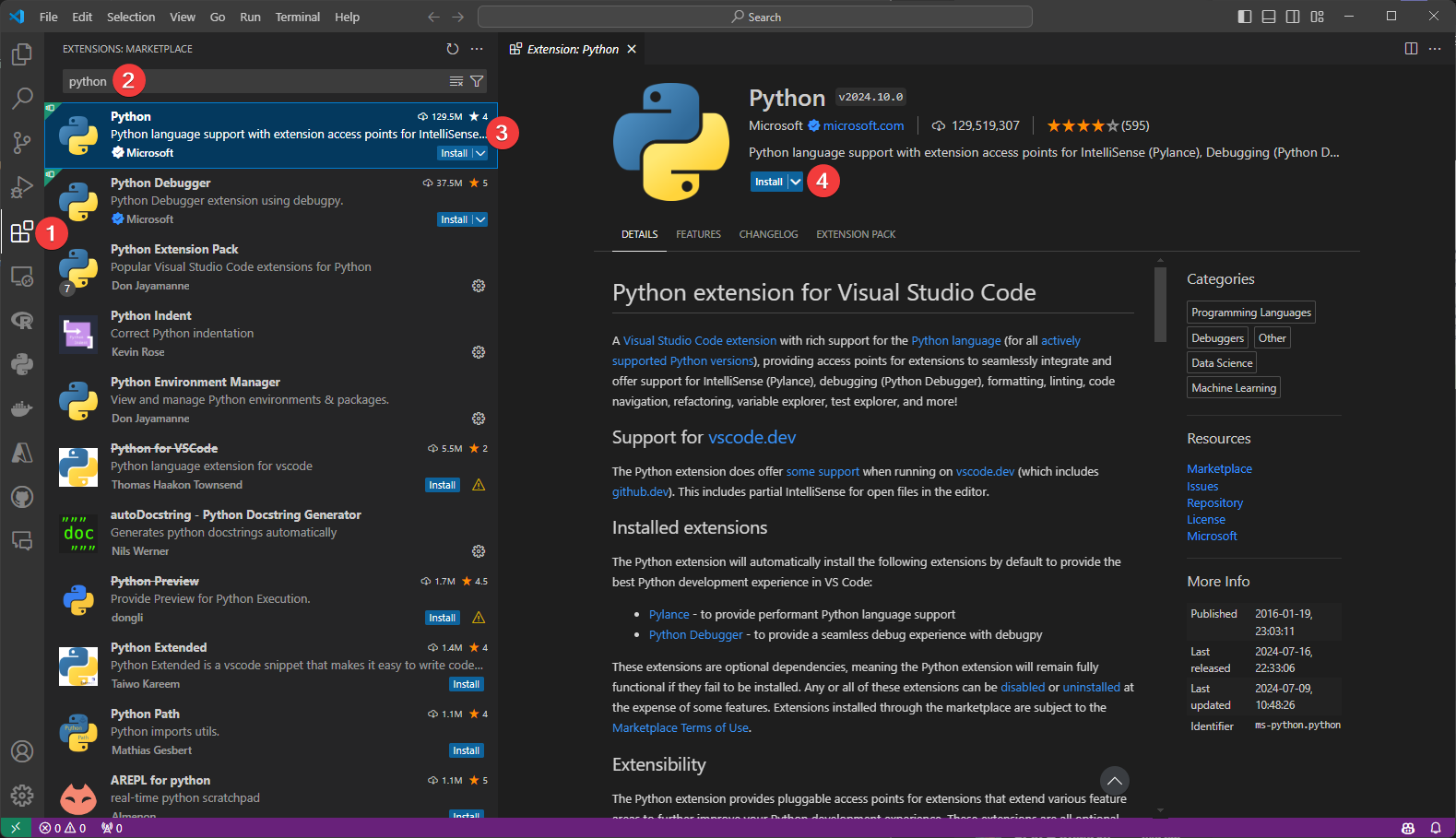 Data Science via VS Code. Part 1: install, extensions, virtual env.