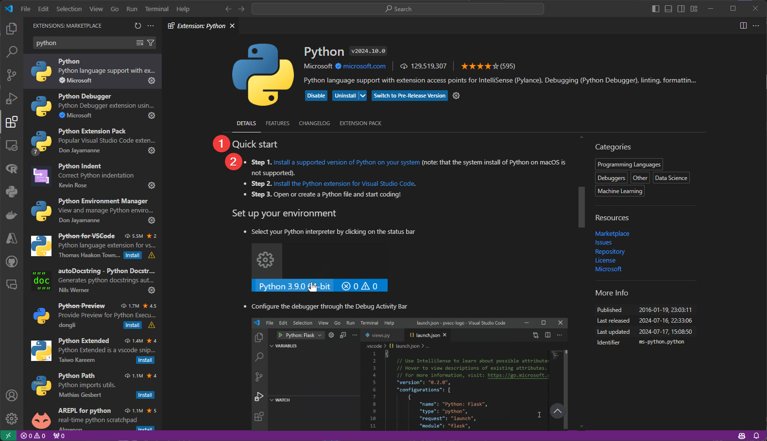 Data Science via VS Code. Part 1: install, extensions, virtual env.
